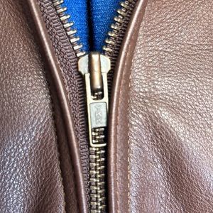 Coach | Jackets & Coats | Coach Mens Brown Leather Bomber Jacket Xl ...